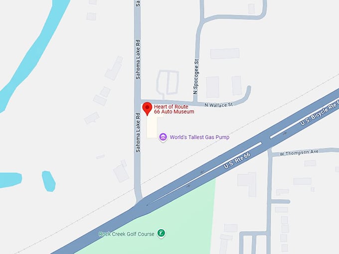 16. heart of route 66 auto museum map