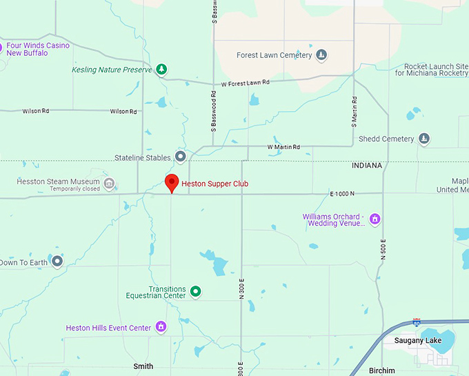 16. heston supper club map