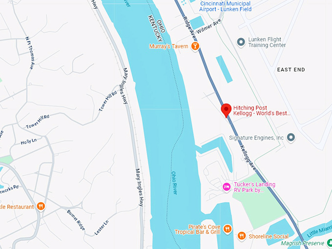 16. hitching post kellogg world's best fried chicken map