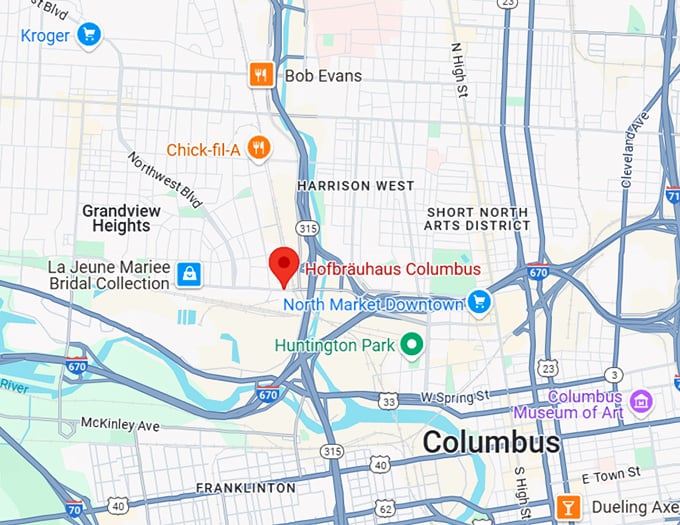 16. hofbr&auml;uhaus columbus map