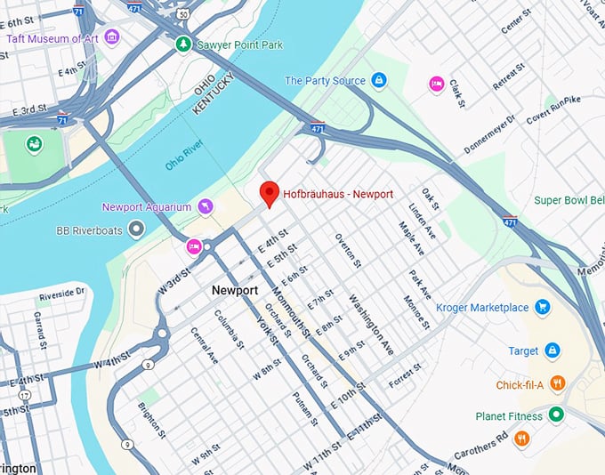 16. hofbr&auml;uhaus newport map