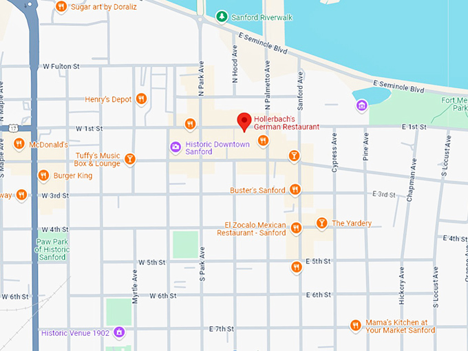 16. hollerbach's german restaurant map