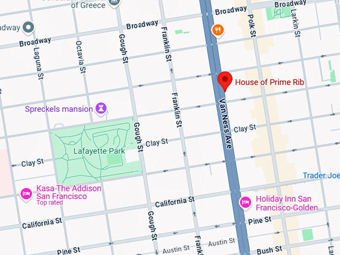 16. house of prime rib map