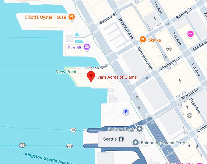 16. ivar's acres of clams map