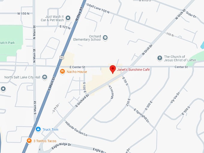 16. janet's sunshine caf&eacute; map