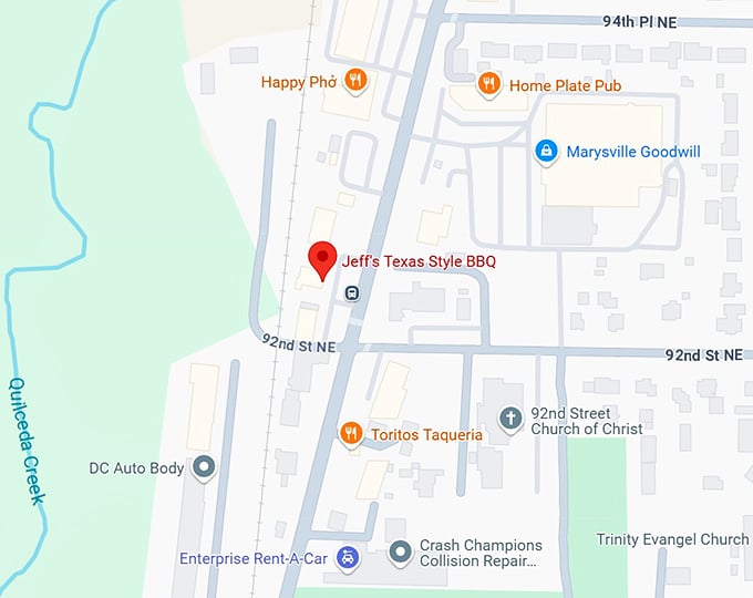 16. jeff's texas style bbq map