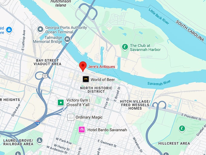 16. jere's antiques map