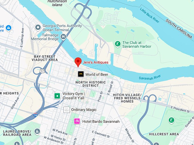 16. jere's antiques map