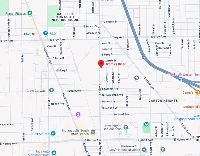 16. jimmy's diner map