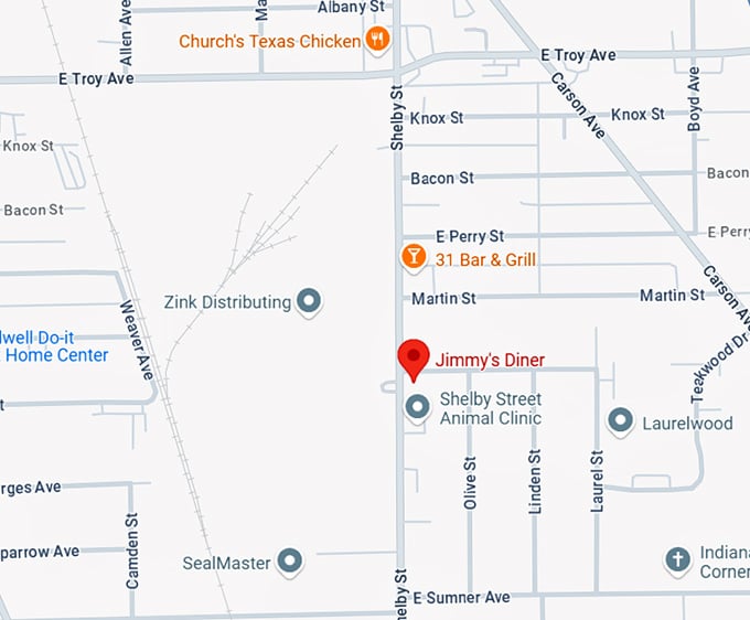 16. jimmy's diner map