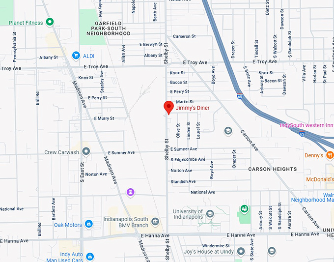 16. jimmy's diner map