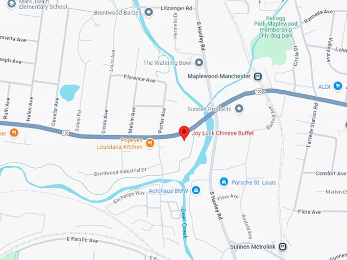 16. joy luck chinese buffet map