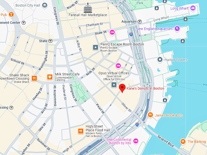 16. kane's donuts in boston map