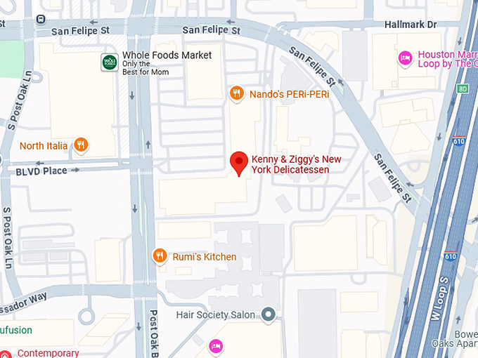 16. kenny & ziggy's new york delicatessen map