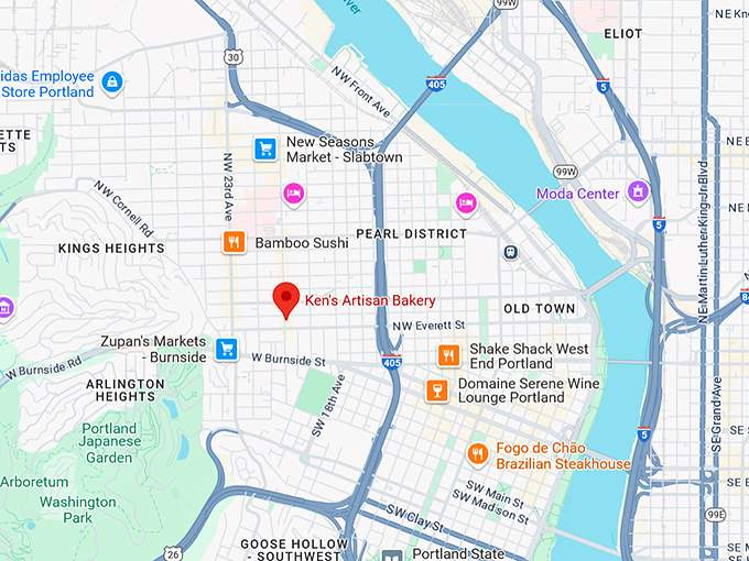 16. ken's artisan bakery map