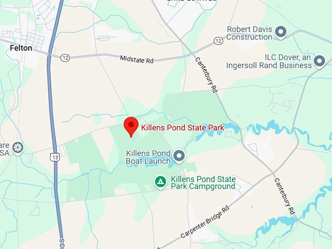 16. killens pond state park map