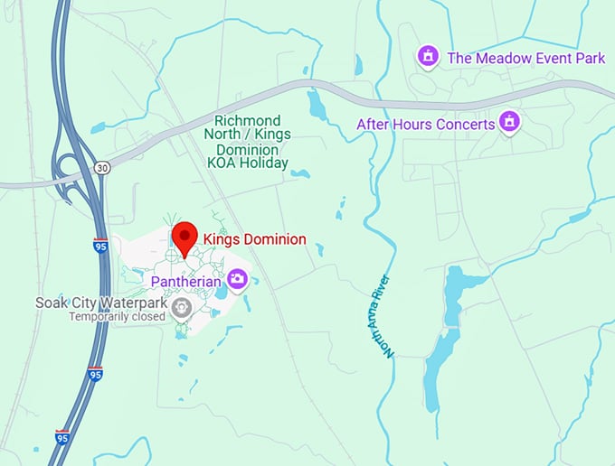 16. kings dominion map