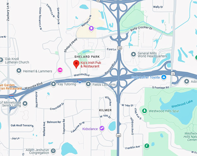 16. kip’s irish pub & restaurant map