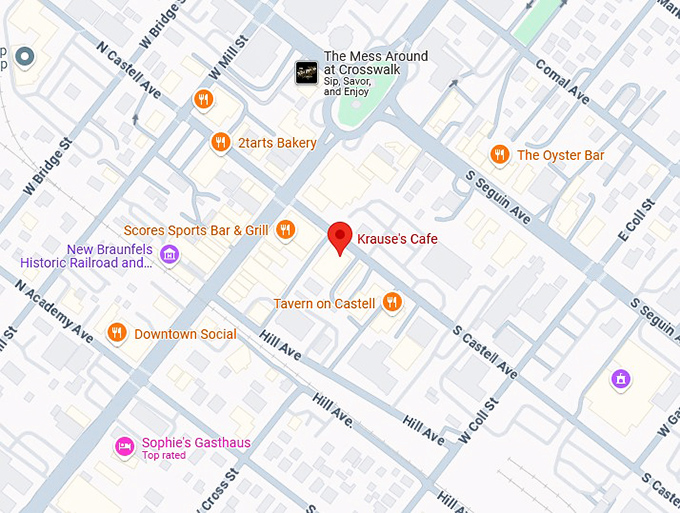 16. krause's cafe map