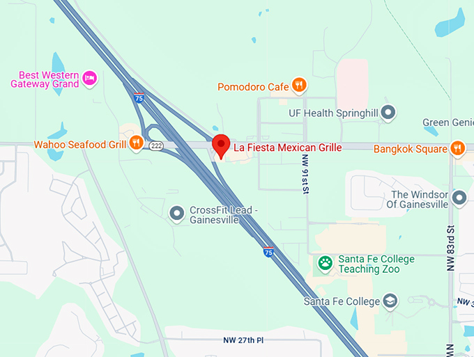 16. la fiesta mexican grille map