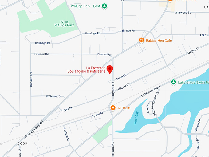 16. la provence boulangerie & patisserie map