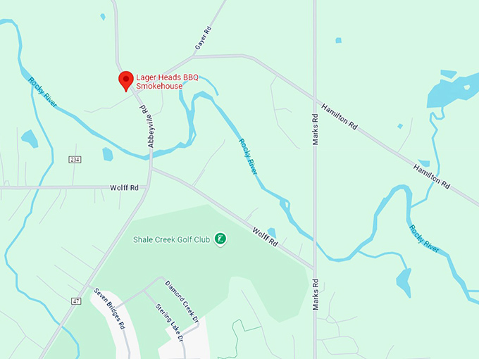 16. lager heads bbq smokehouse map