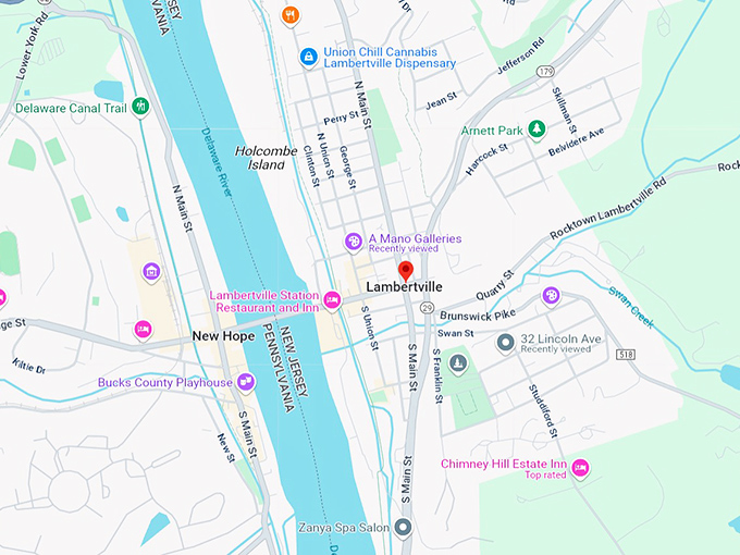 16. lambertville map