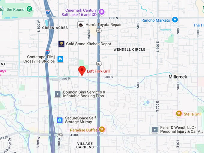 16. left fork grill map