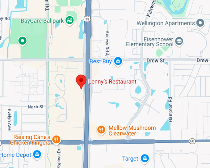 16. lenny&rsquo;s restaurant map