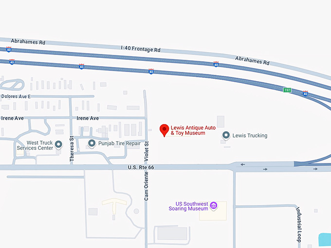 16. lewis antique auto & toy museum map