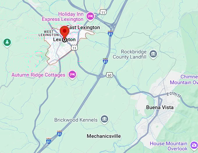 16. lexington, va map
