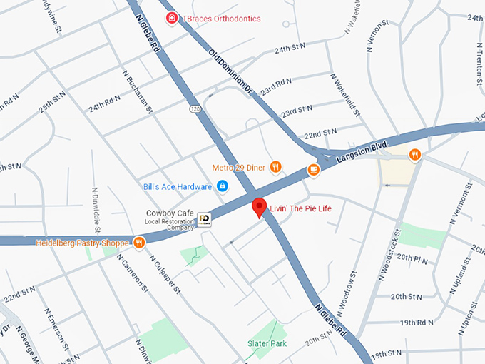 16. livin' the pie life map