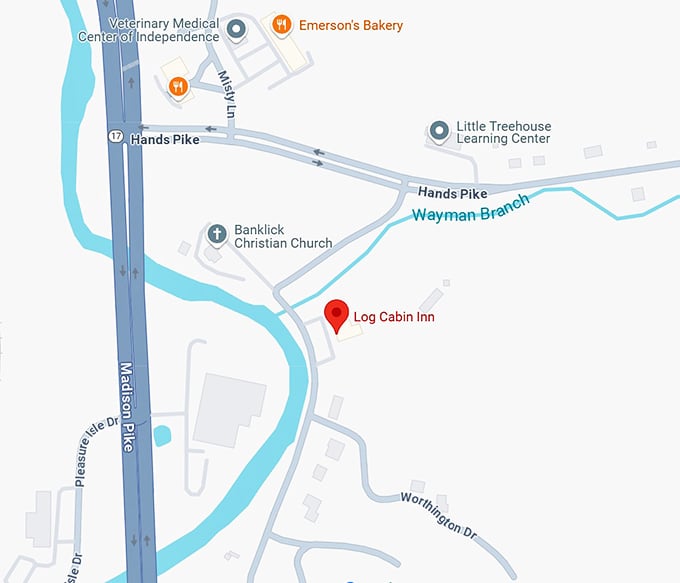 16. log cabin inn map