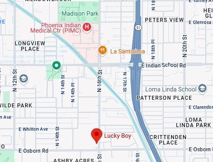 16. lucky boy (3430 n 16th st) map