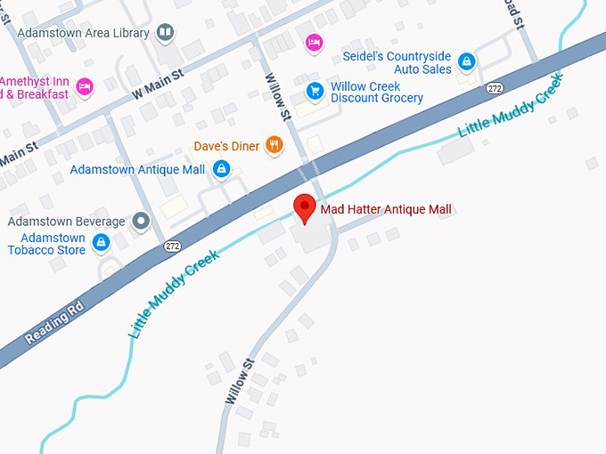 16. mad hatter antique mall map