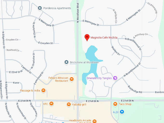 16. magnolia cafe wichita map