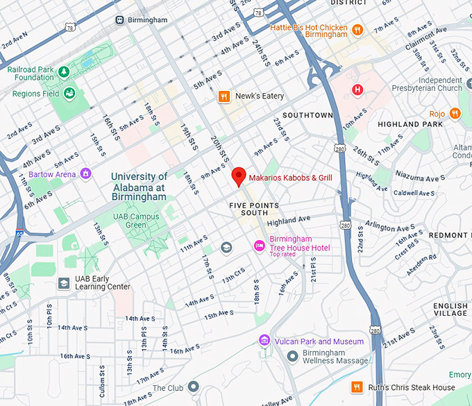 16. makarios kabobs & grill map