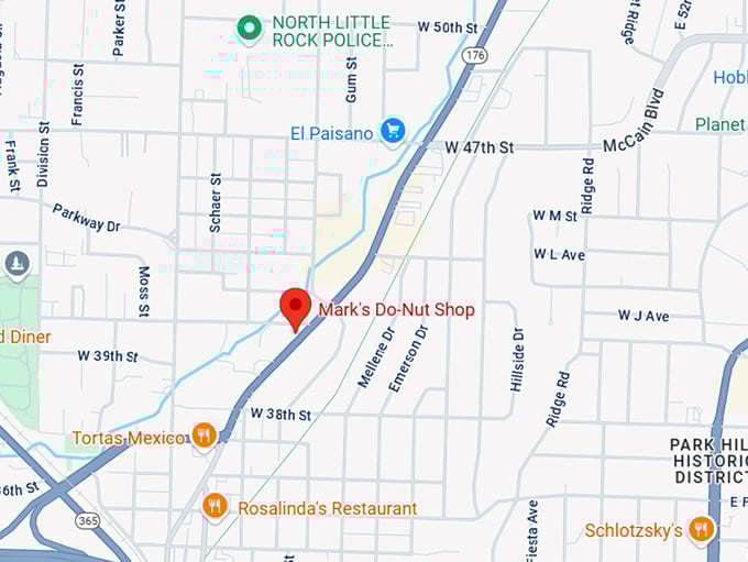 16. mark's do nut shop map