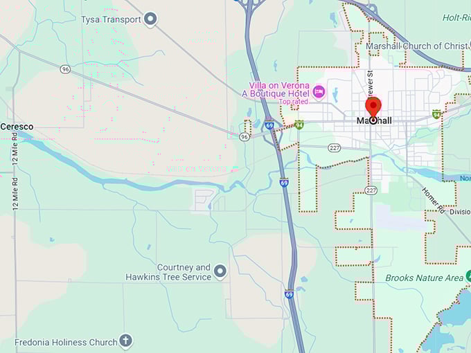 16. marshall, mi map