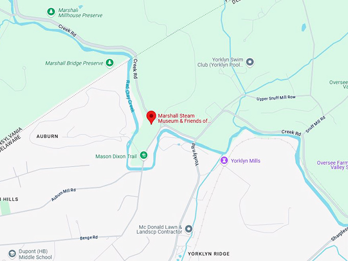 16. marshall steam museum map