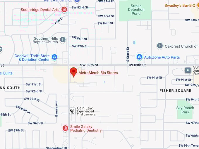 16. metromerch bin stores map