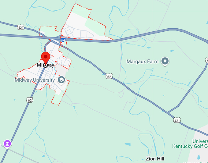 16. midway, ky map