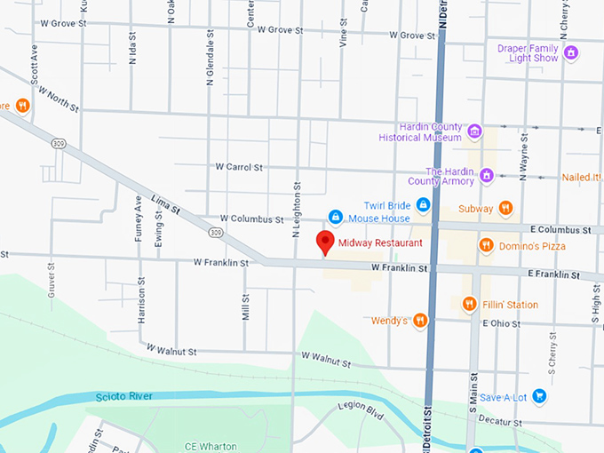 16. midway restaurant map