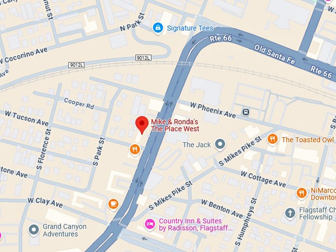 16. mike & ronda's the place west (21 s milton rd) map