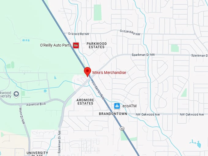 16. mike's merchandise map