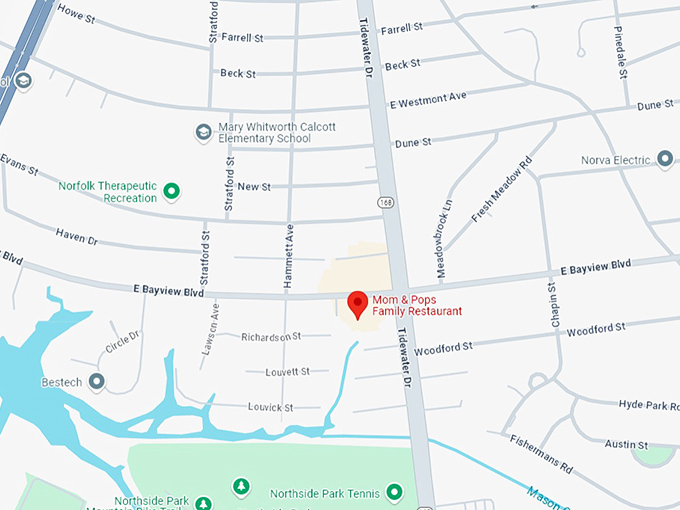 16. mom & pops family restaurant map