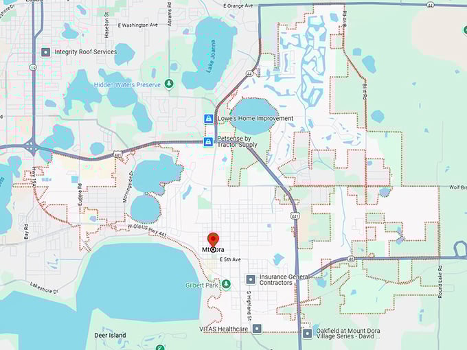 16. mount dora fl map