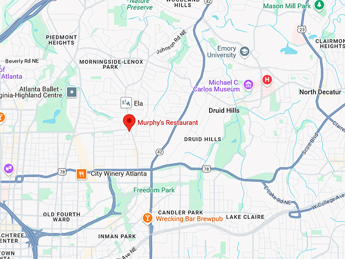 16. murphy's restaurant map