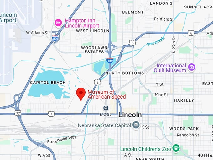 museum of american speed map