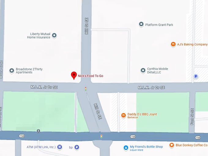 16. nick's food to go map